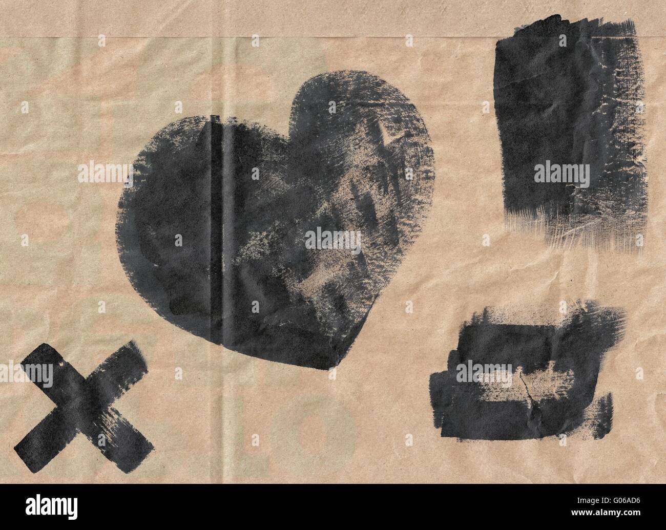 Stencil and paper hi-res stock photography and images - Alamy