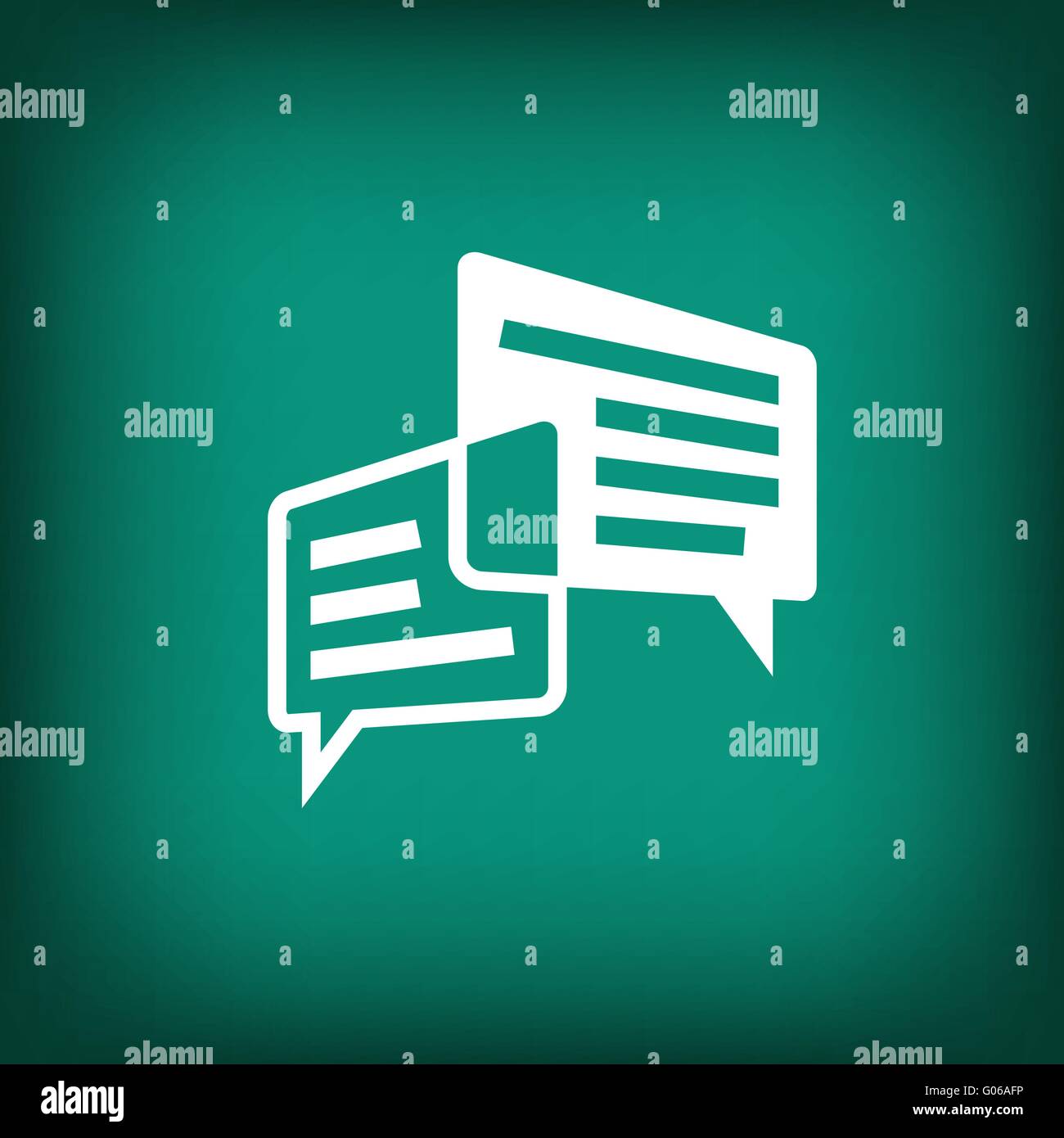 Pictograph of message or chat. Vector concept illustration for design ...