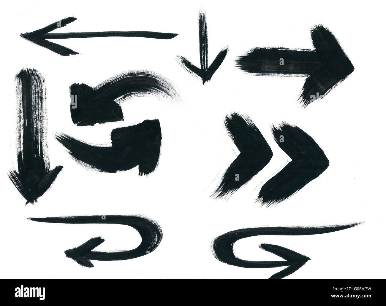 Set of many different arrows Stock Photo - Alamy