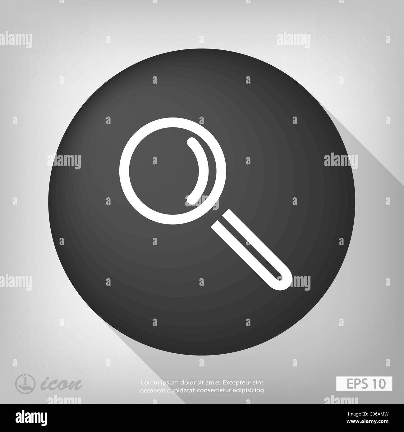Pictograph of search. Vector concept illustration for design. Eps 10 ...