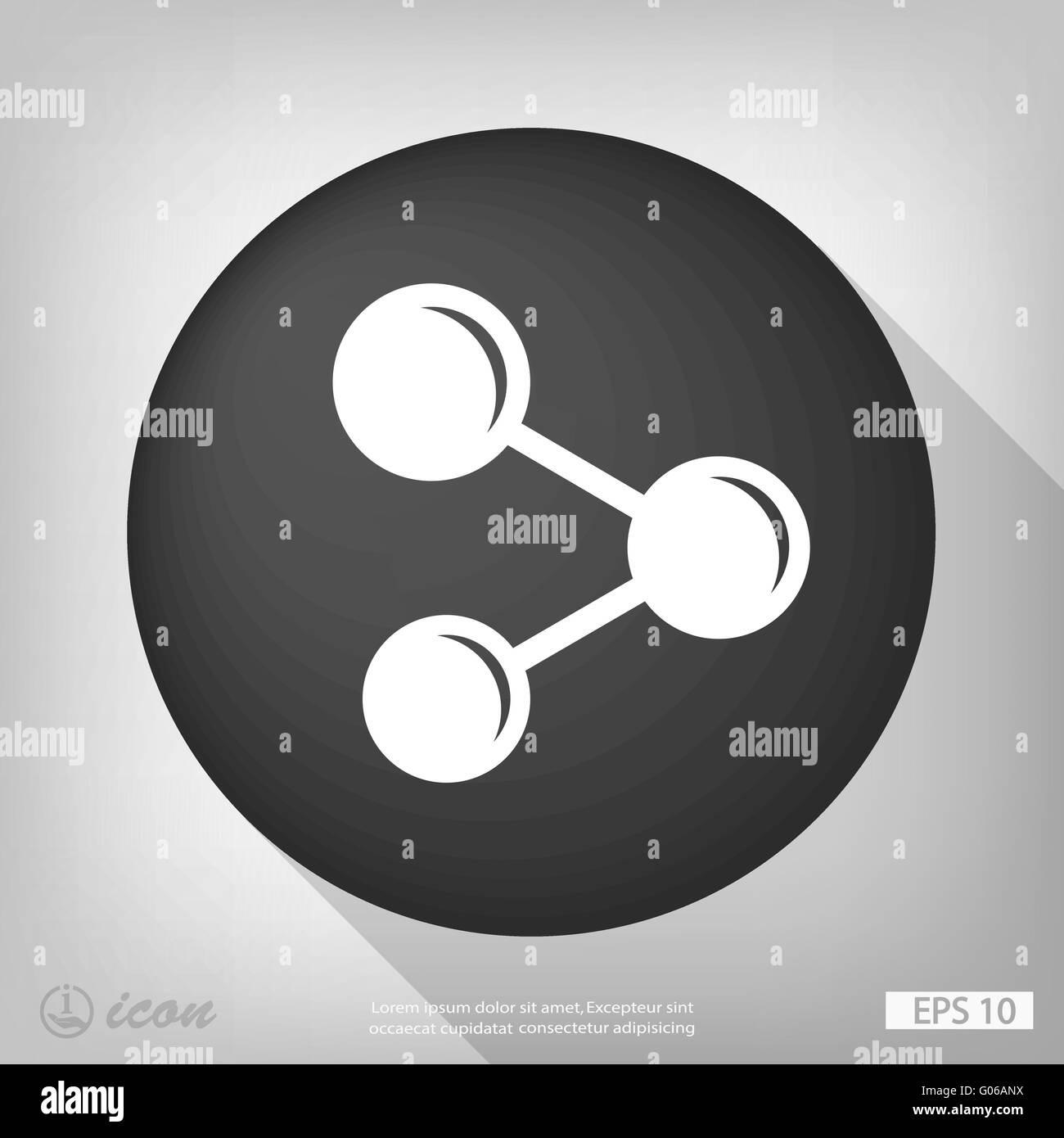 Pictograph of share. Vector concept illustration for design. Eps 10 ...