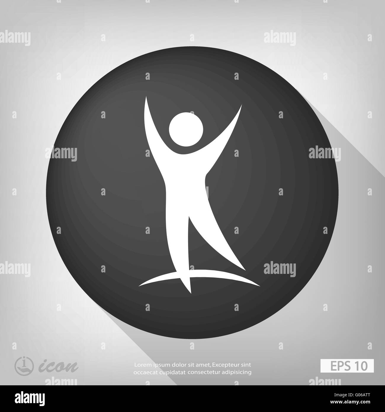 Pictograph of success people. Vector concept illustration for design ...