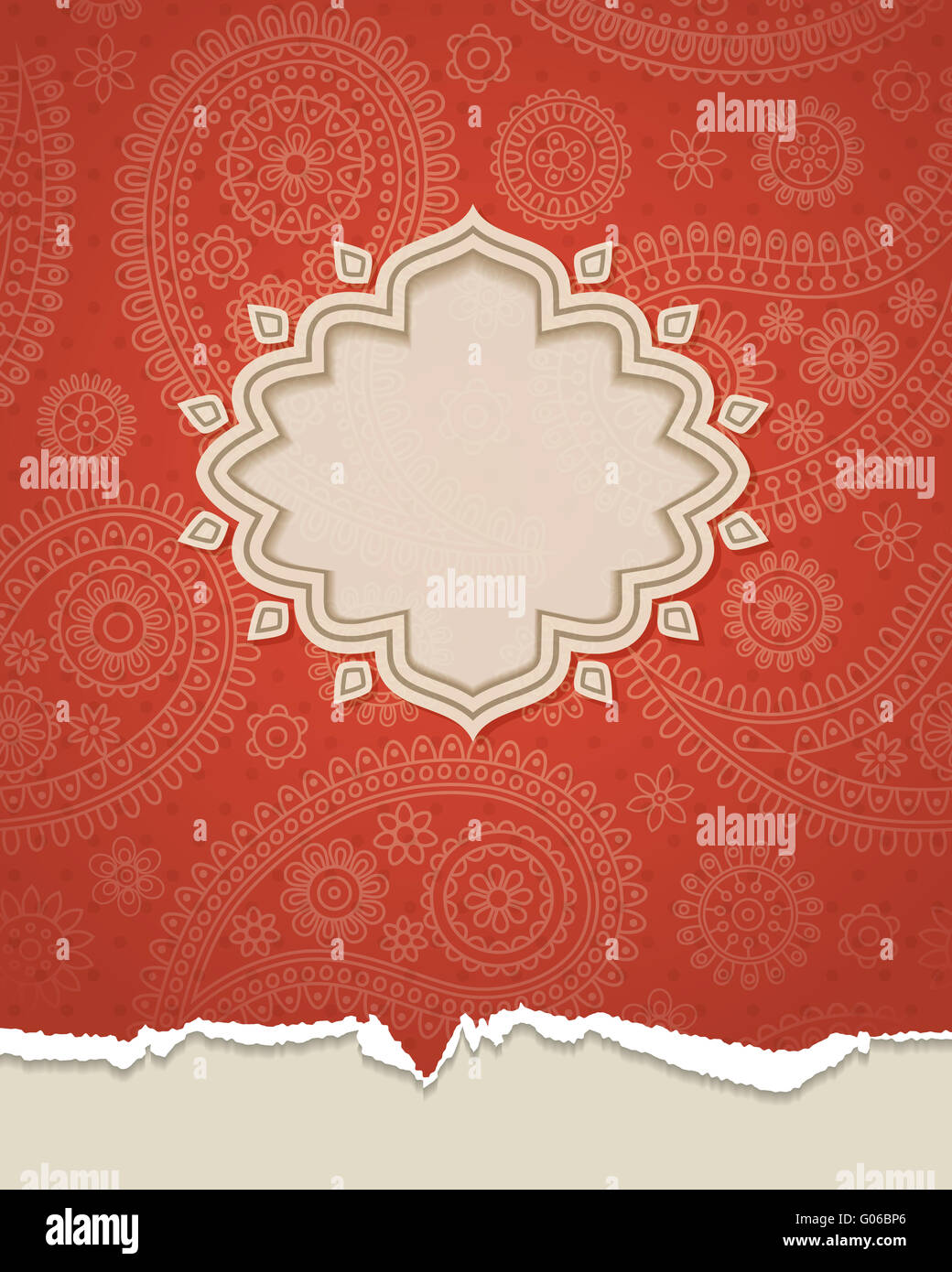 Indian illustration frame hi-res stock photography and images - Alamy