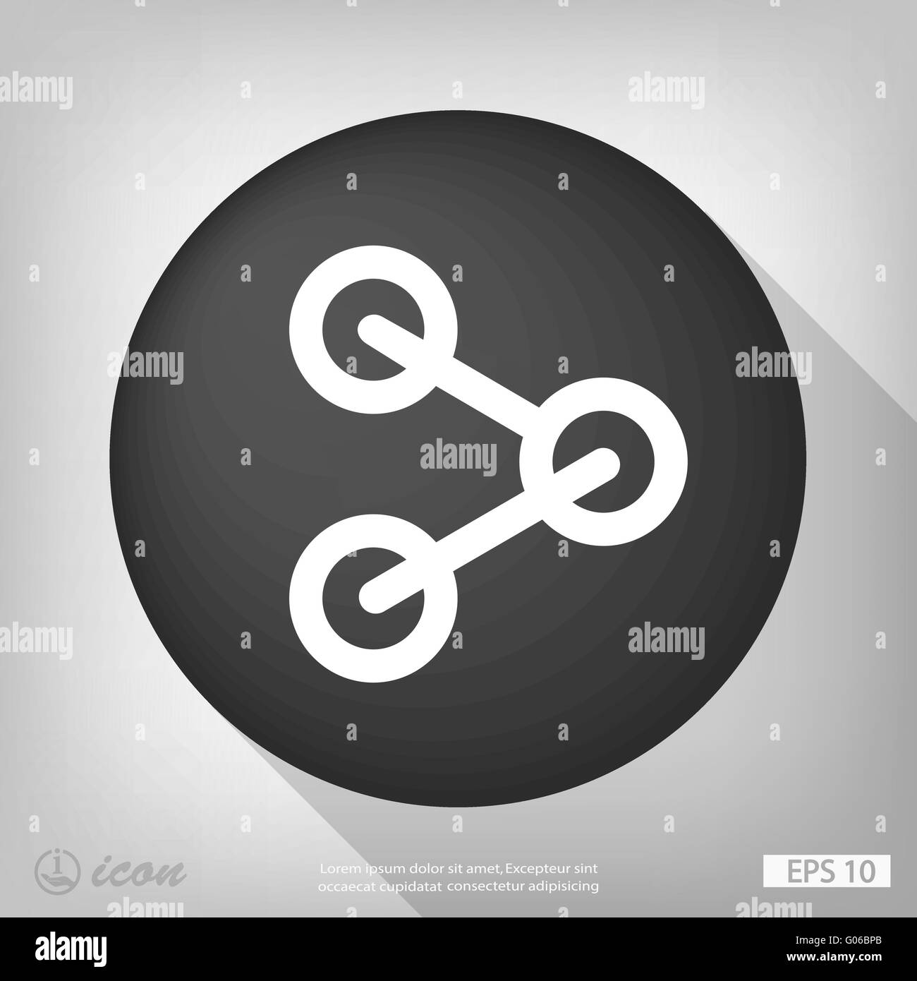 Pictograph of share. Vector concept illustration for design. Eps 10 ...