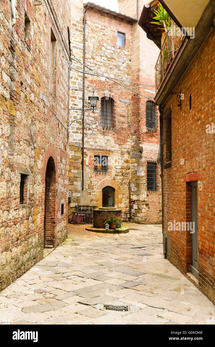 street in Pienza Stock Photo - Alamy