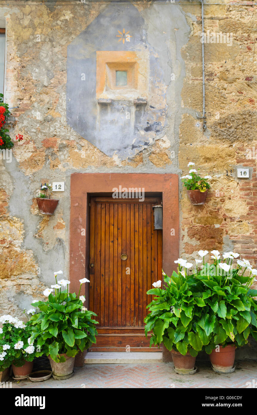 street in Pienza Stock Photo - Alamy