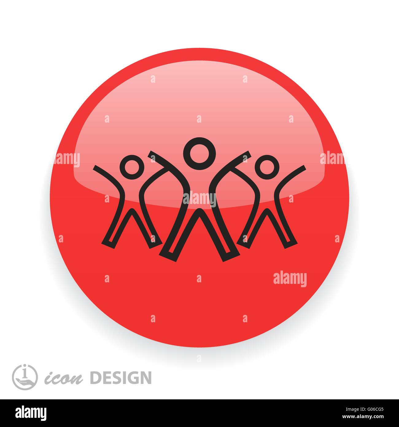 Pictograph of success team. Vector concept illustration for design. Eps ...