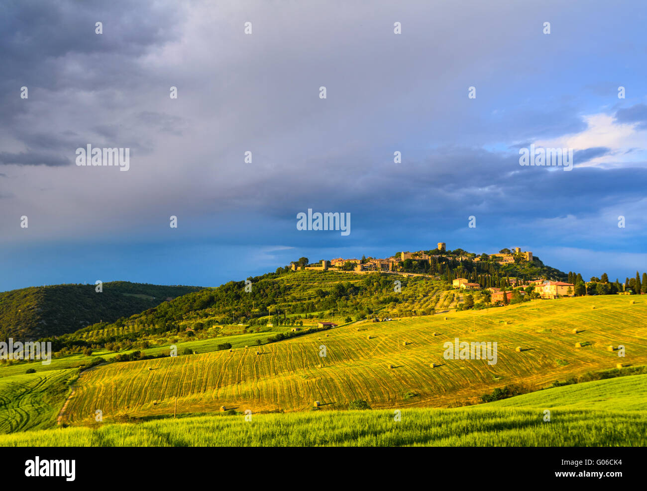 Medieval Town Monticchiello Italy Stock Photos & Medieval Town ...