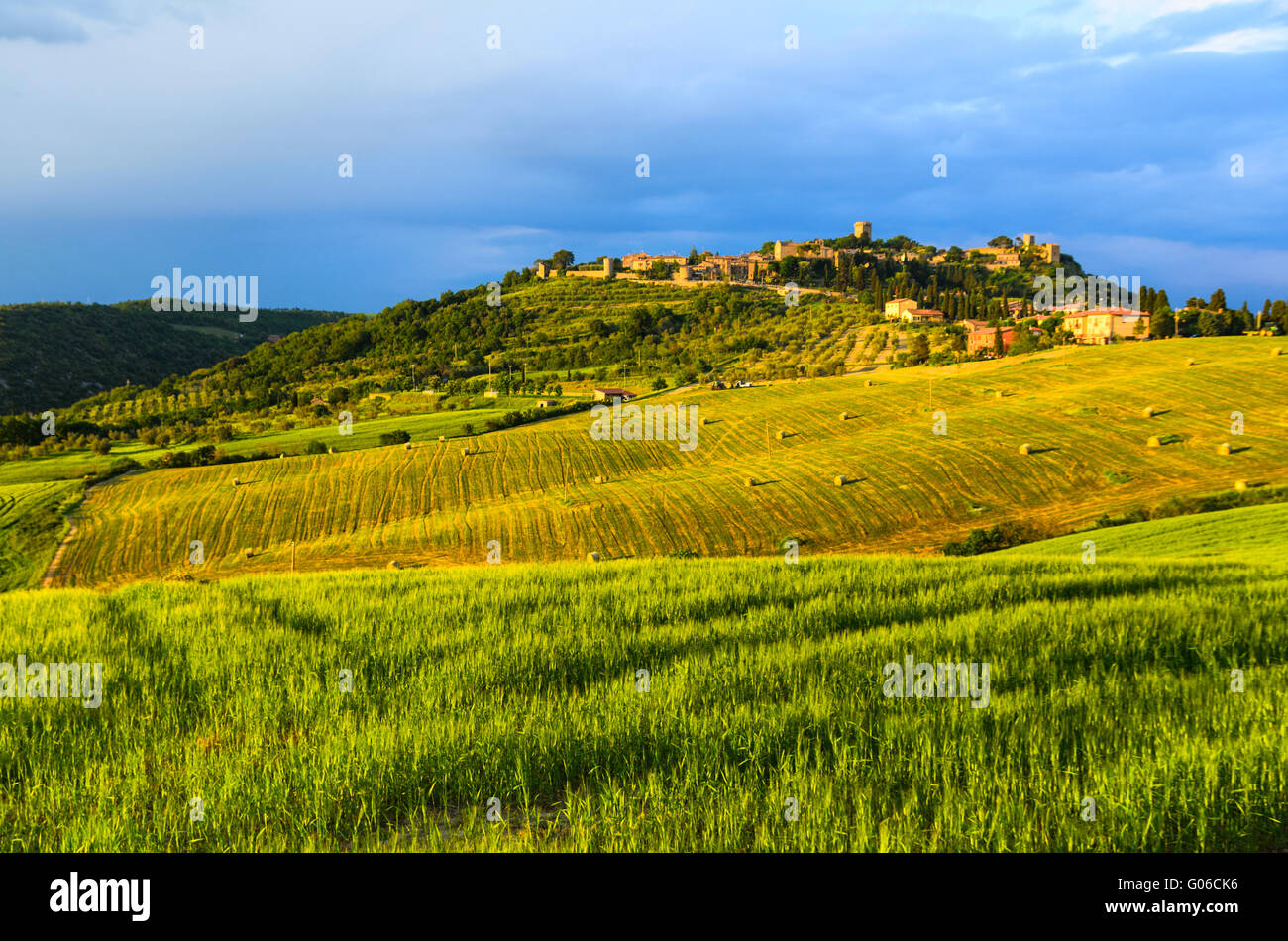 Medieval Town Monticchiello Italy Stock Photos & Medieval Town ...