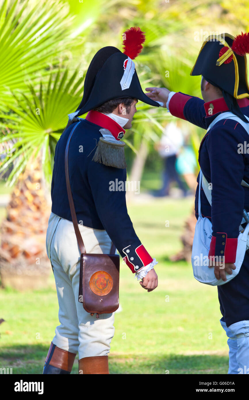 Historical military reenacting Stock Photo - Alamy