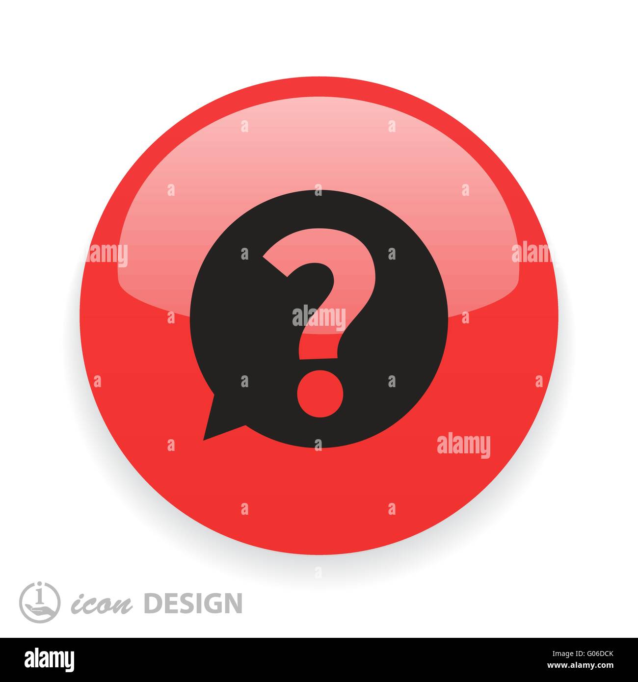 Pictograph of question mark. Vector concept illustration for design ...