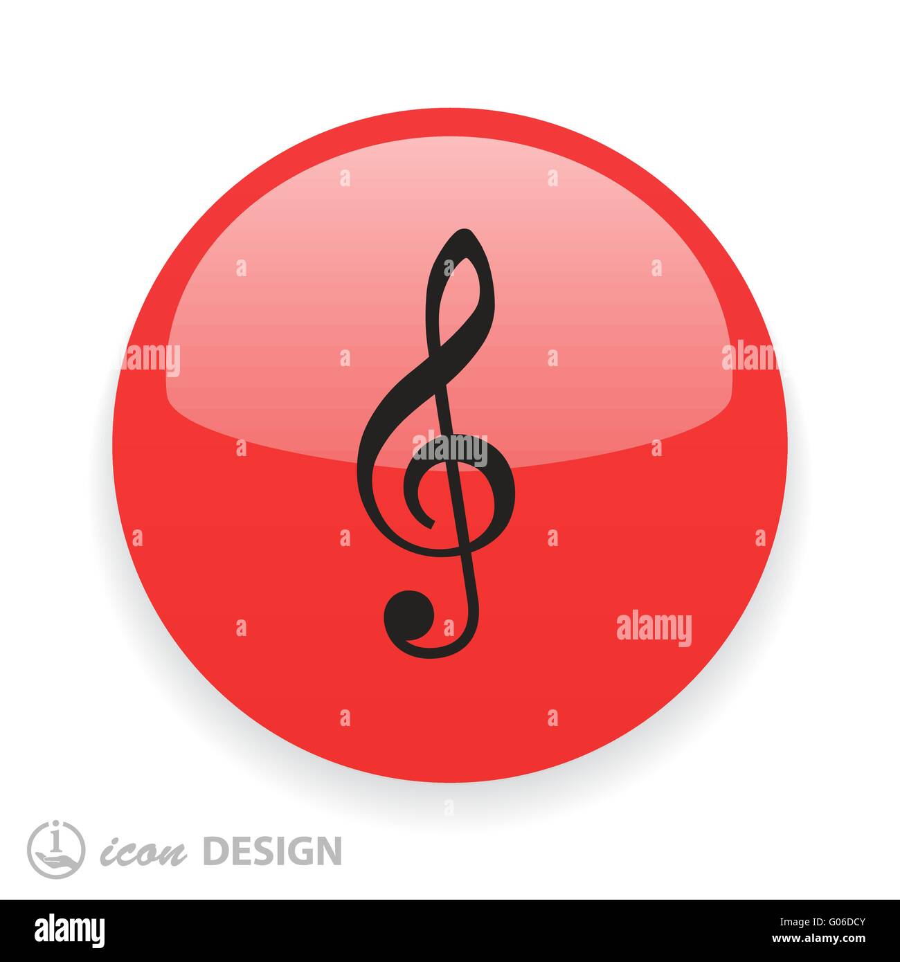 Pictograph of music key. Vector concept illustration for design. Eps 10 ...