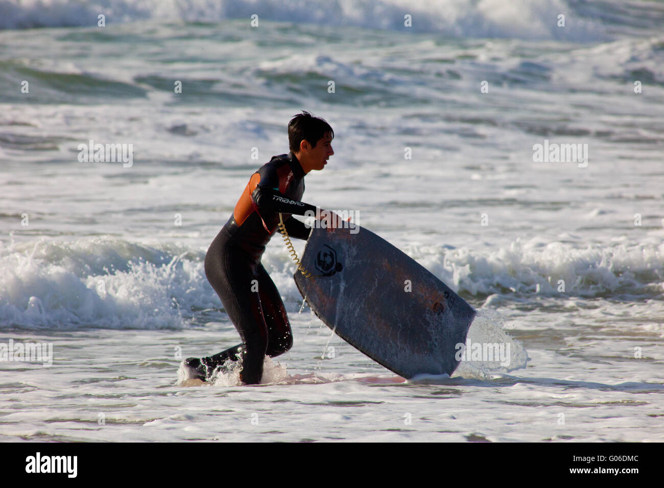 Bodyboader on 2nd Championship Impoxibol, 2011 Stock Photo - Alamy