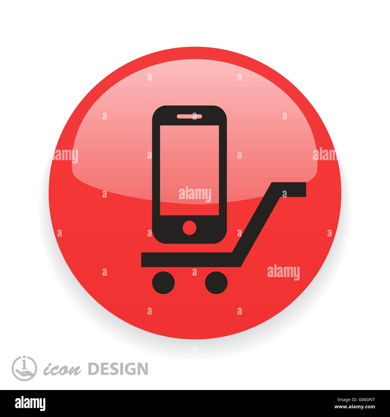 Pictograph of mobile. Vector concept illustration for design. Eps 10 ...