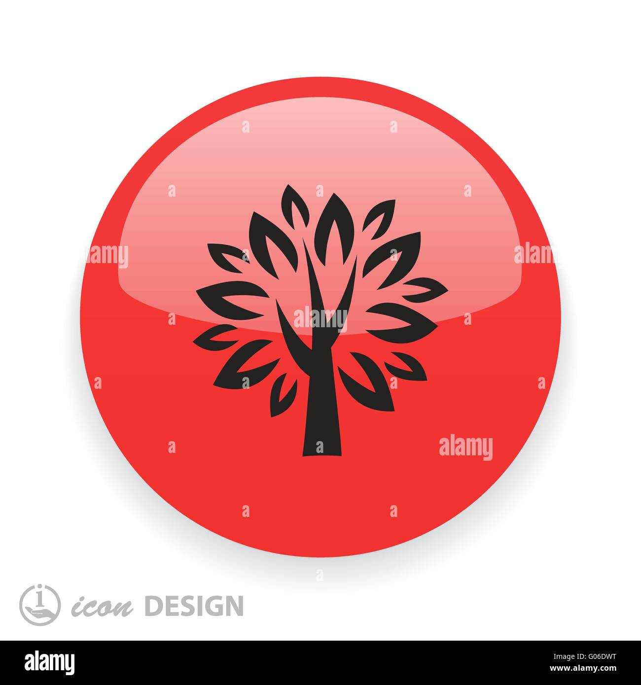 Pictograph of tree. Vector concept illustration for design. Eps 10 ...