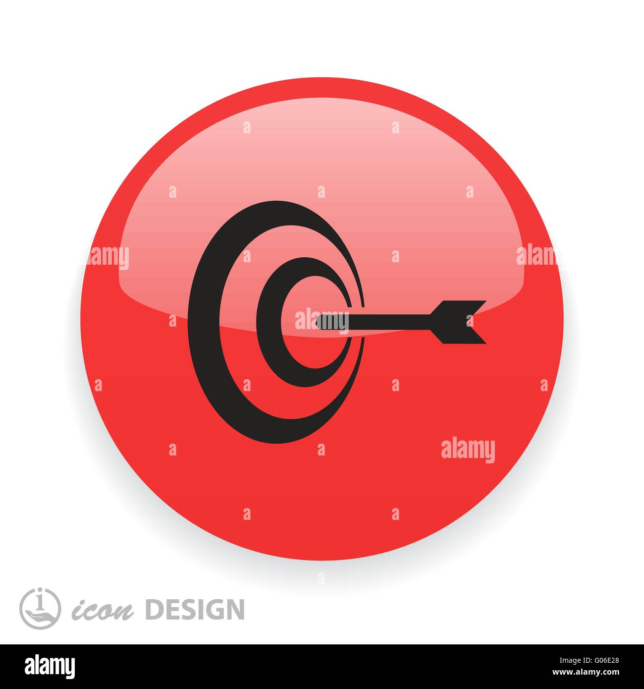 Pictograph of target. Vector concept illustration for design. Eps 10 ...
