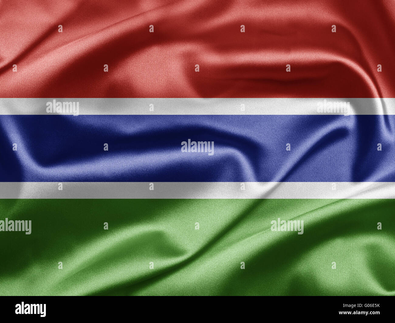 Flag of Gambia Stock Photo - Alamy