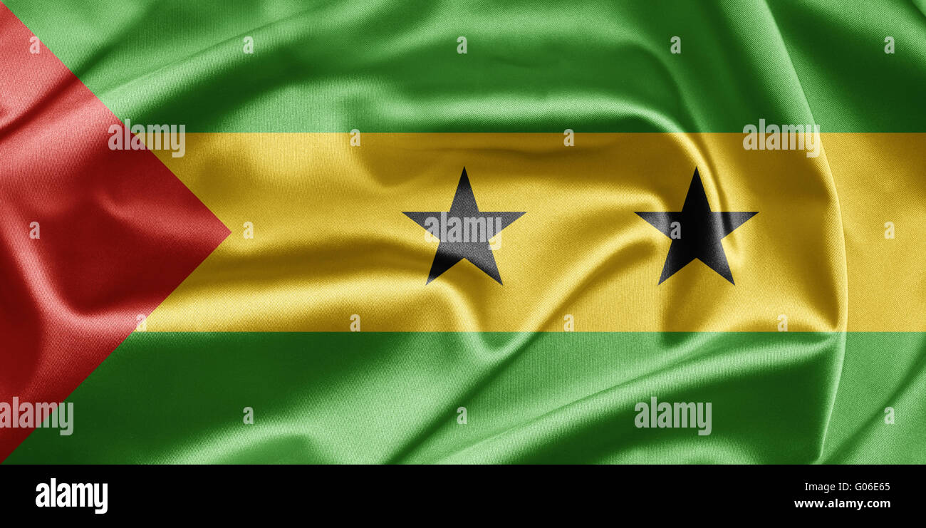 Flag of Sao Tome and Principe Stock Photo - Alamy