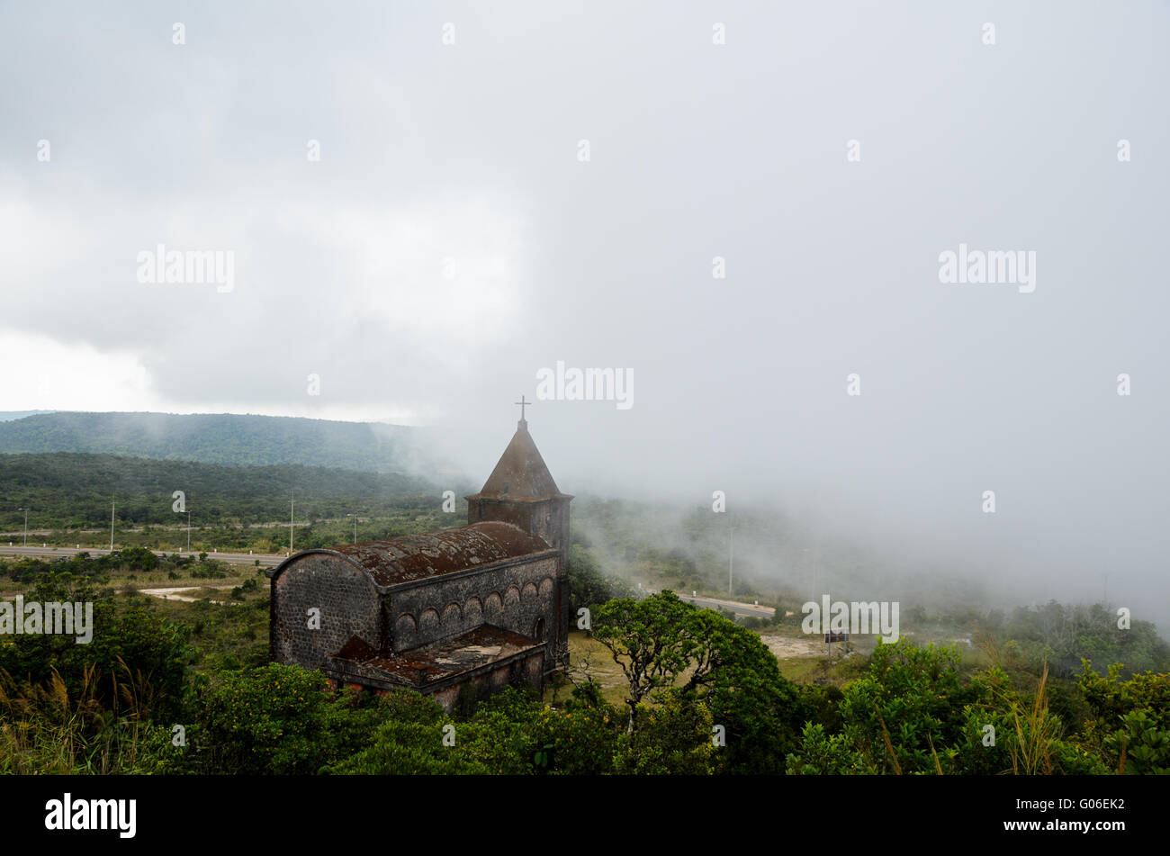 Abandoned christian church Stock Photo - Alamy