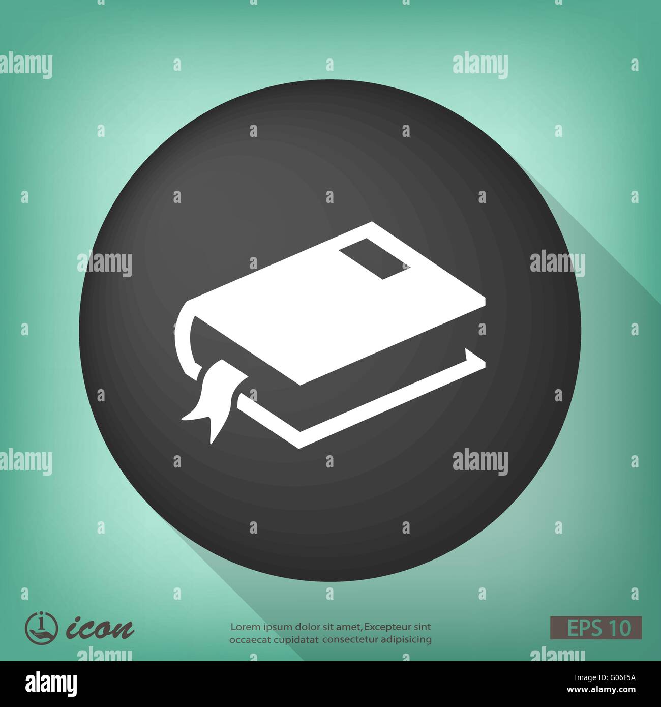 Pictograph of book. Vector concept illustration for design. Eps 10 ...