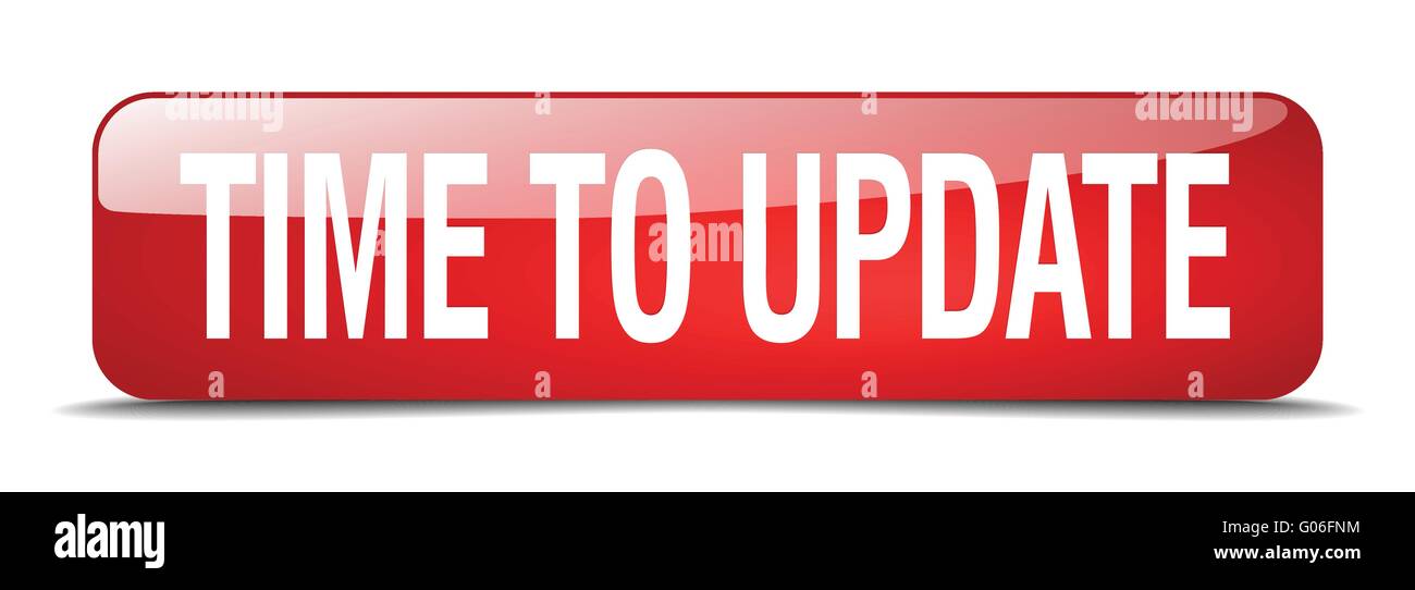 Update red 3d square hi-res stock photography and images - Alamy