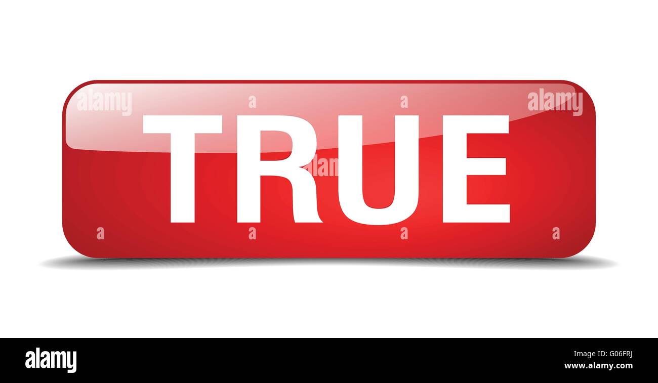 true red square 3d realistic isolated web button Stock Vector Image ...