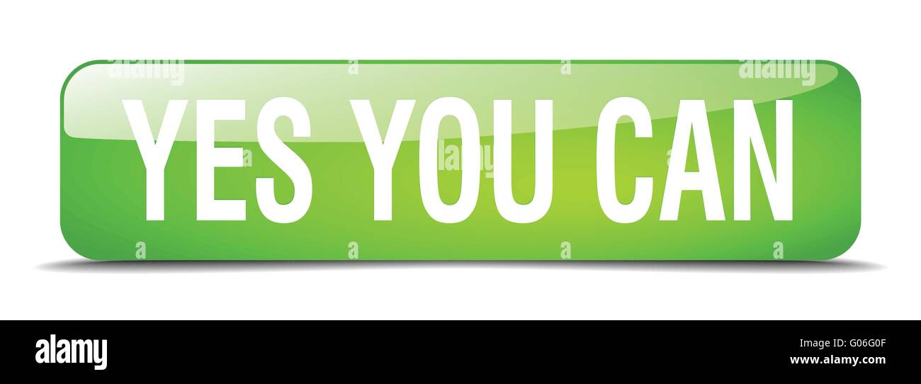 3d yes can button hi-res stock photography and images - Alamy
