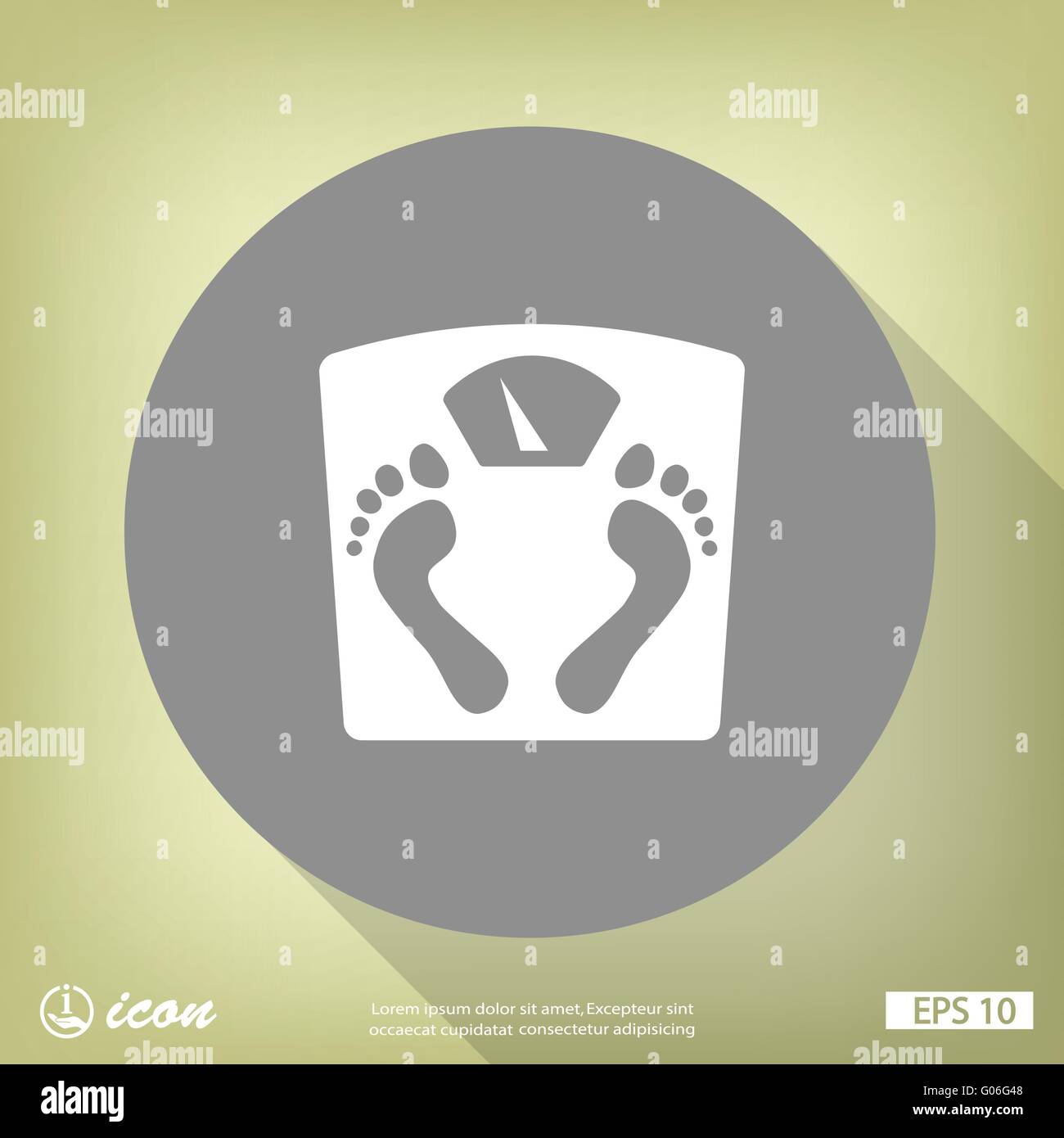 Pictograph of bathroom scale Stock Vector Image & Art - Alamy