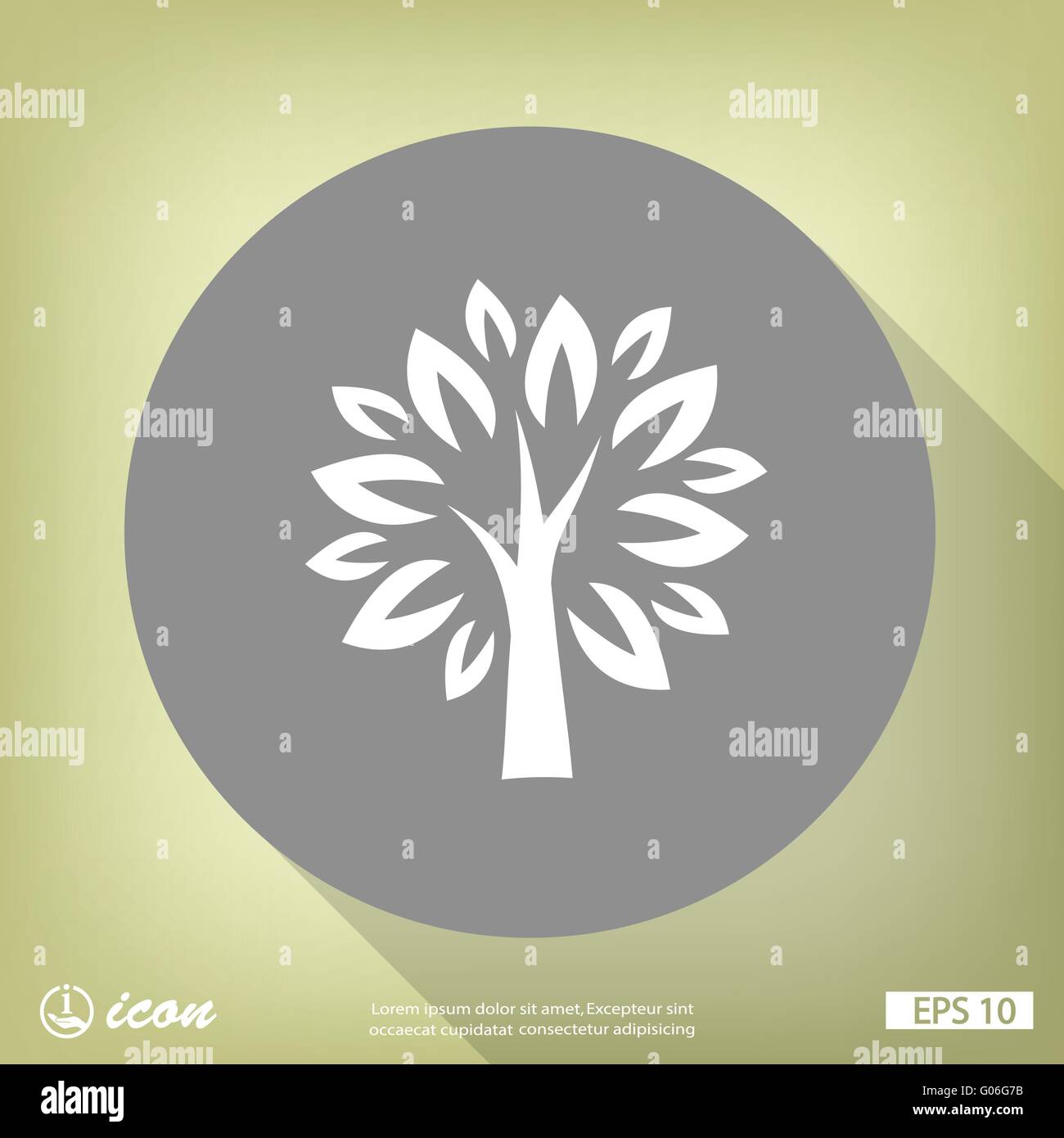 Pictograph of tree Stock Vector Image & Art - Alamy