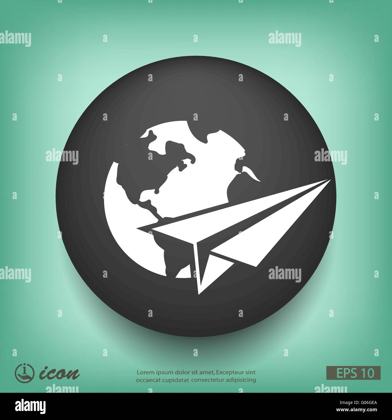 Pictograph of airplane Stock Vector Image & Art - Alamy