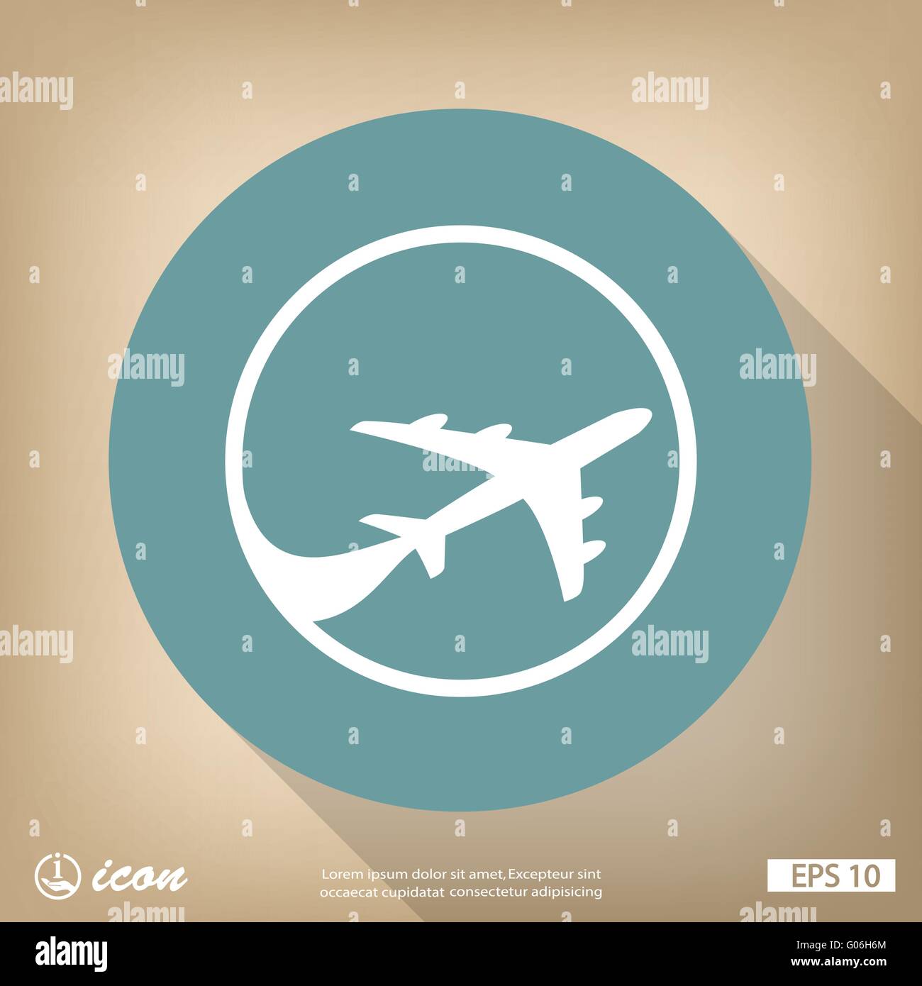 Pictograph of airplane Stock Vector Image & Art - Alamy
