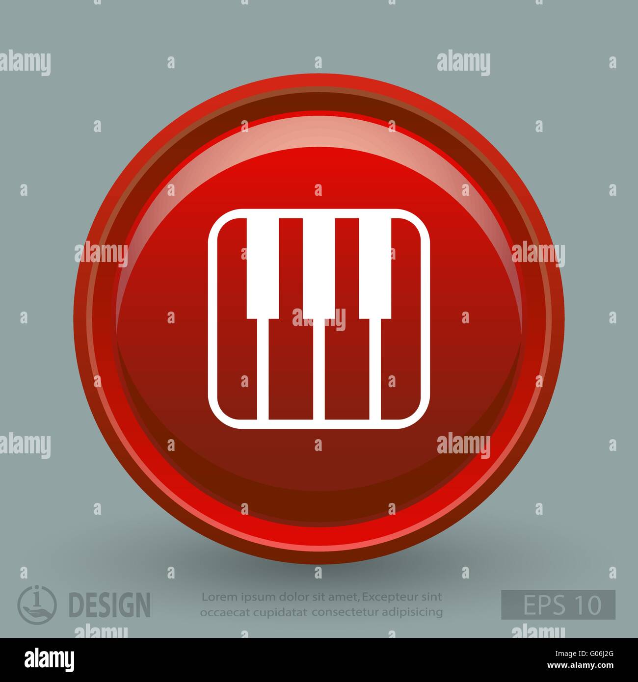 Pictograph of music keyboard Stock Vector Image & Art - Alamy