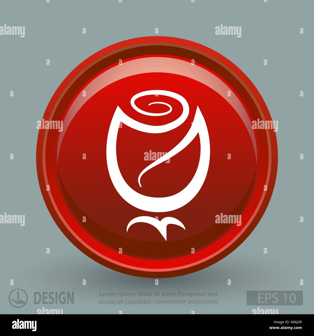 Pictograph of rose Stock Vector Image & Art - Alamy