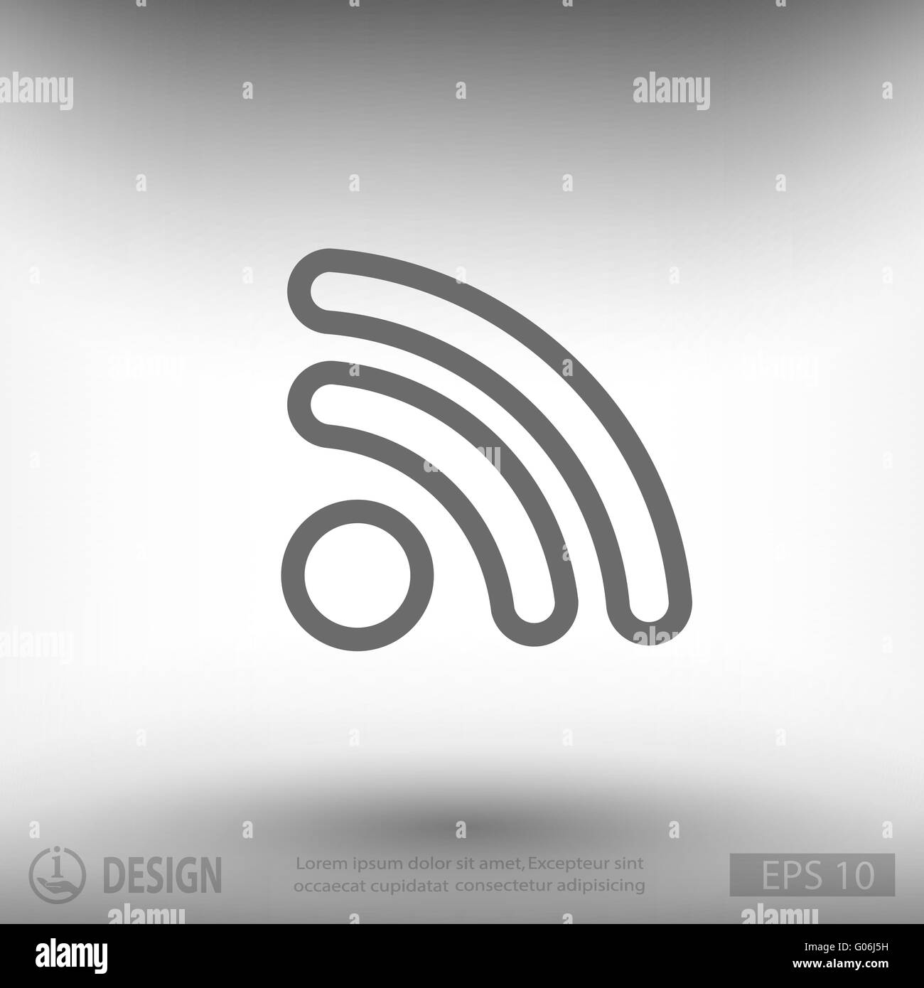 Pictograph of RSS Stock Vector Image & Art - Alamy