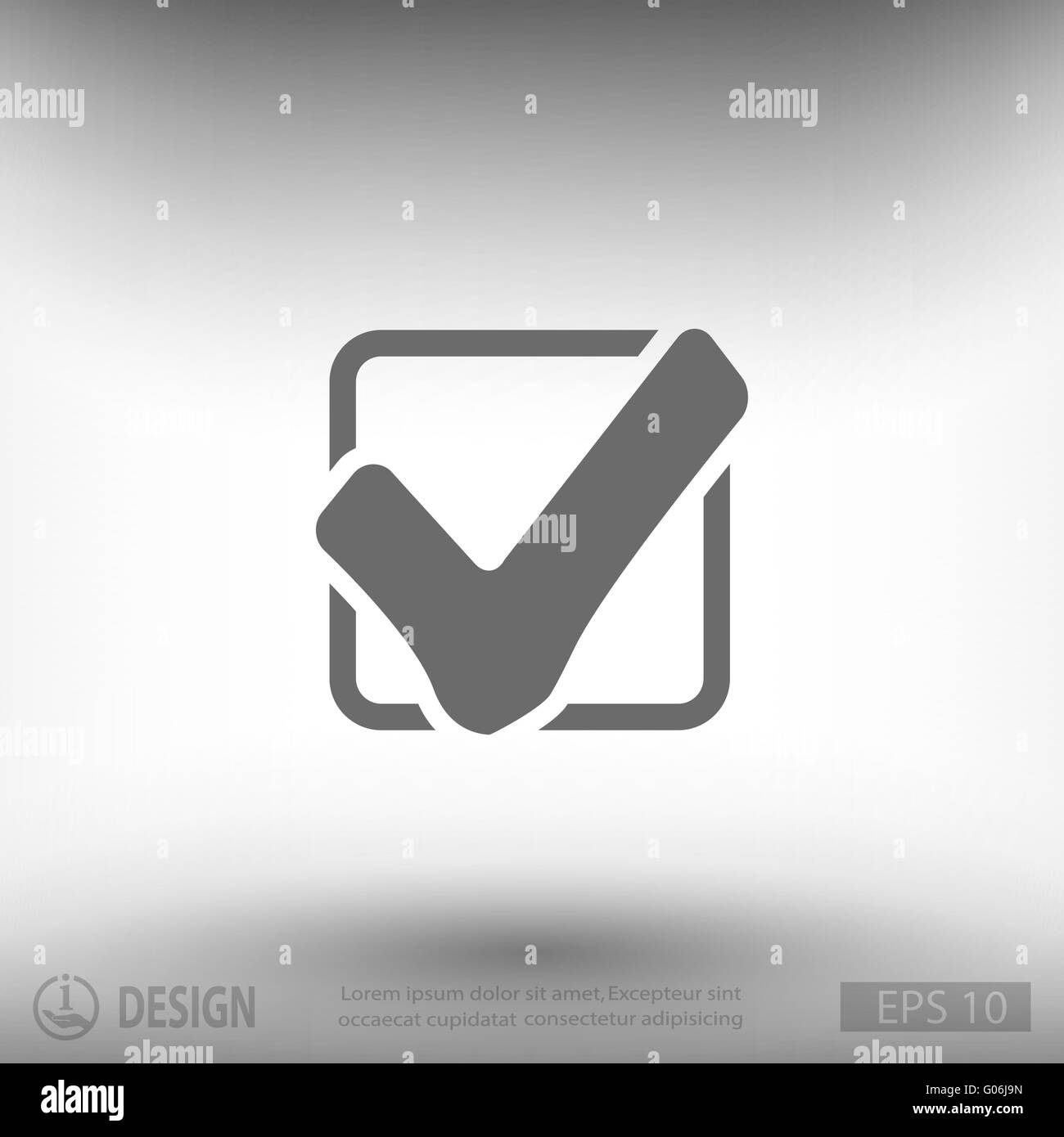 Pictograph of check mark Stock Vector Image & Art - Alamy