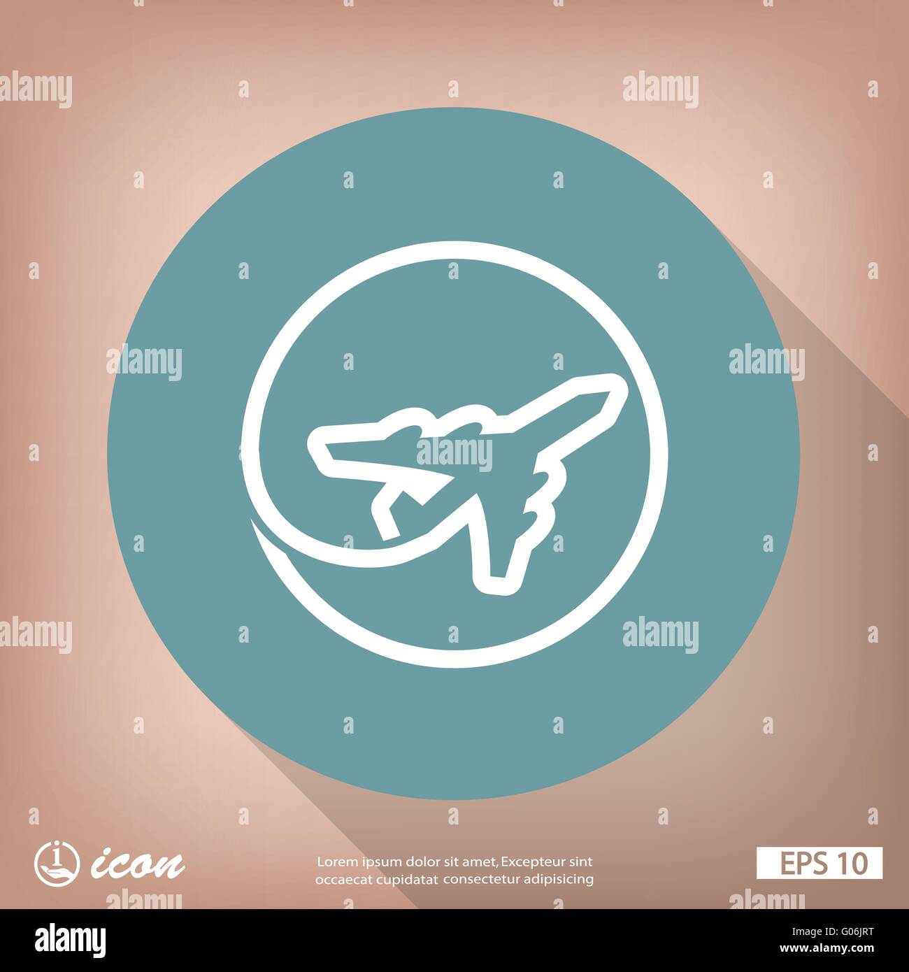 Pictograph of airplane Stock Vector Image & Art - Alamy