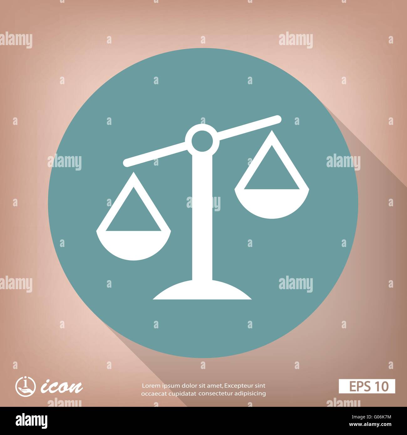 Pictograph justice scales hi-res stock photography and images - Alamy