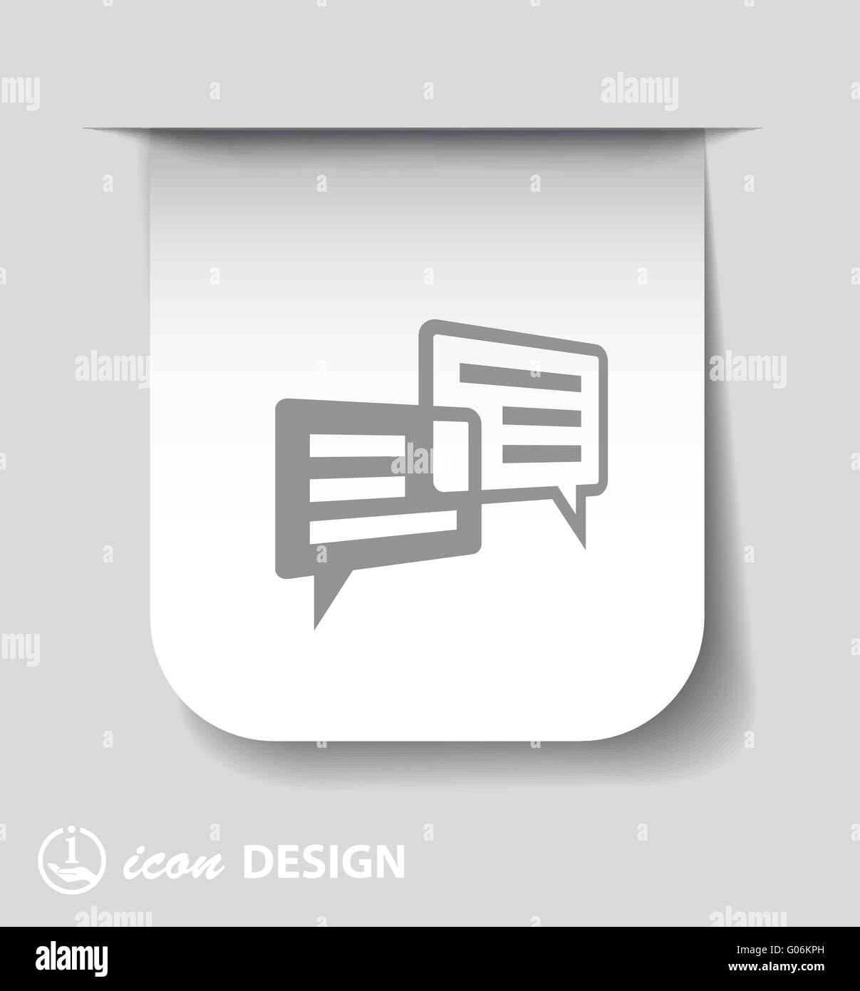 Pictograph of message or chat Stock Vector Image & Art - Alamy