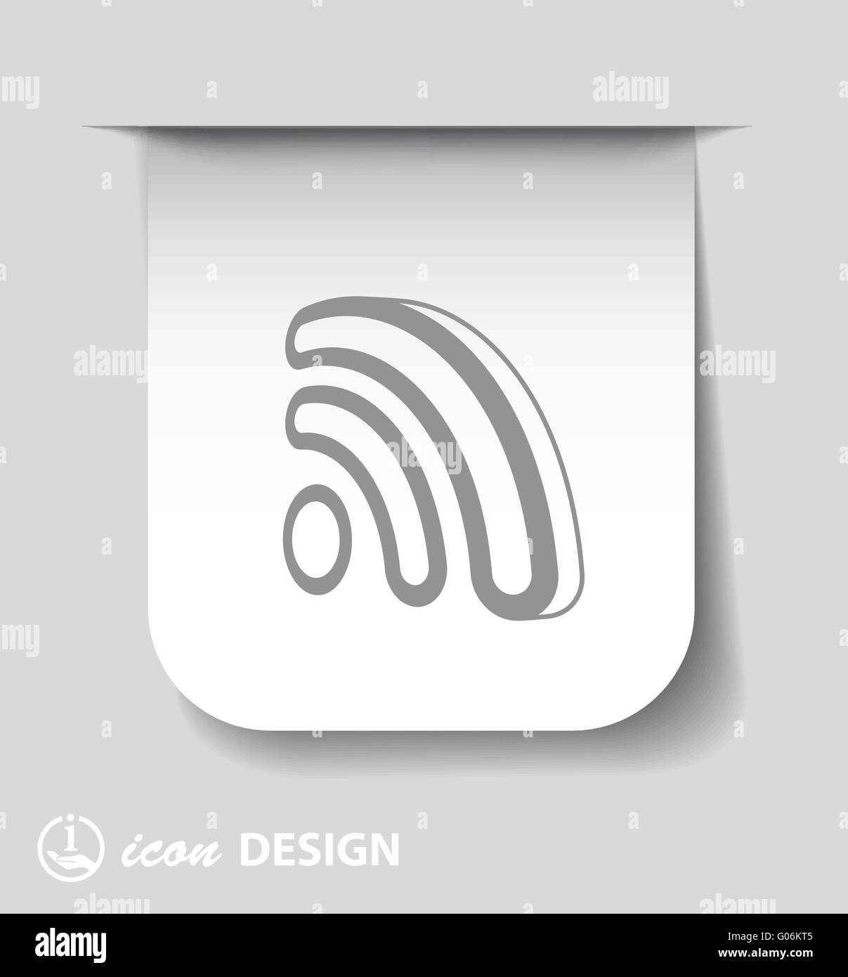 Pictograph of RSS Stock Vector Image & Art - Alamy