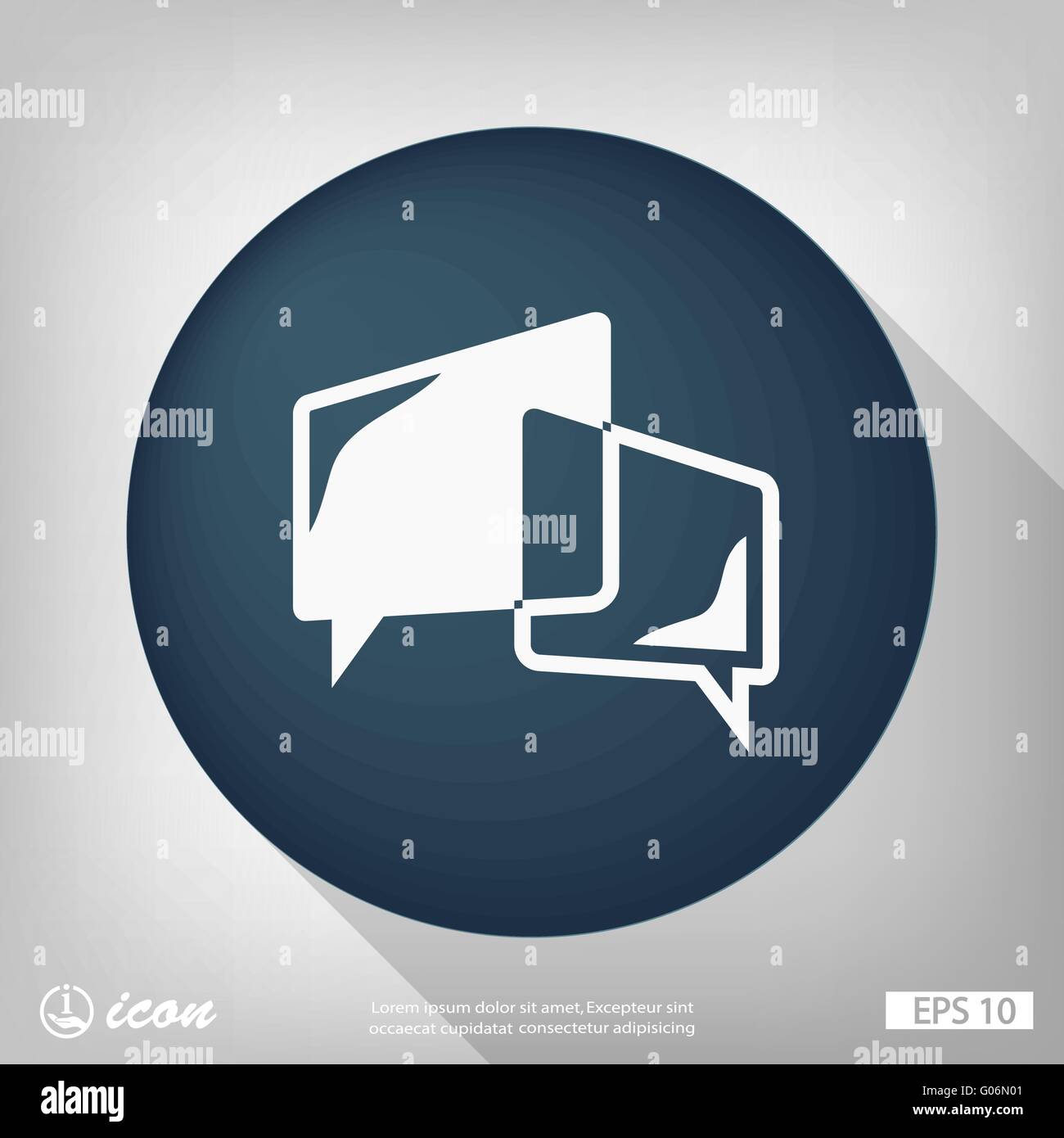 Pictograph of message or chat Stock Vector Image & Art - Alamy