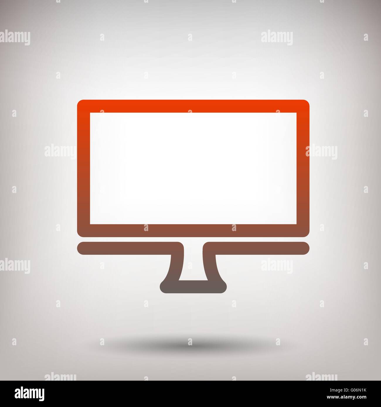 Pictograph of computer. Vector concept illustration for design. Eps 10 ...