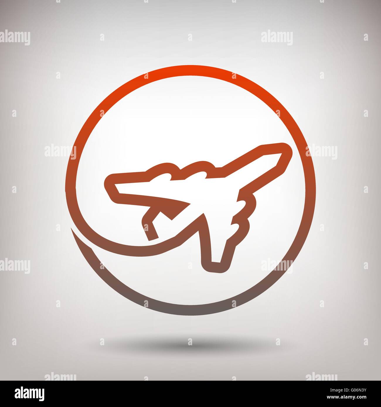 Pictograph of airplane. Vector concept illustration for design. Eps 10 ...