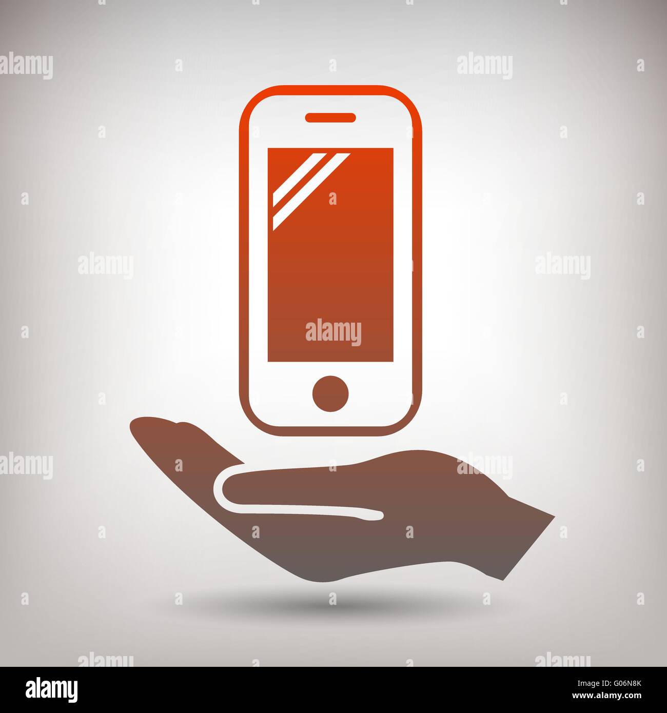 Pictograph of mobile. Vector concept illustration for design. Eps 10 ...