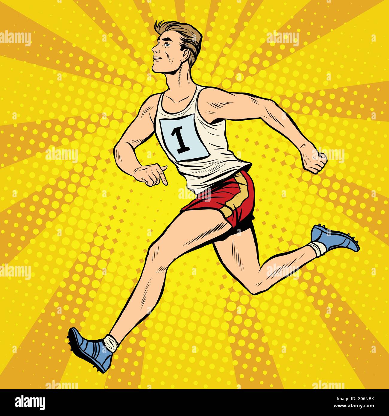 Cartoon runner hi-res stock photography and images - Alamy