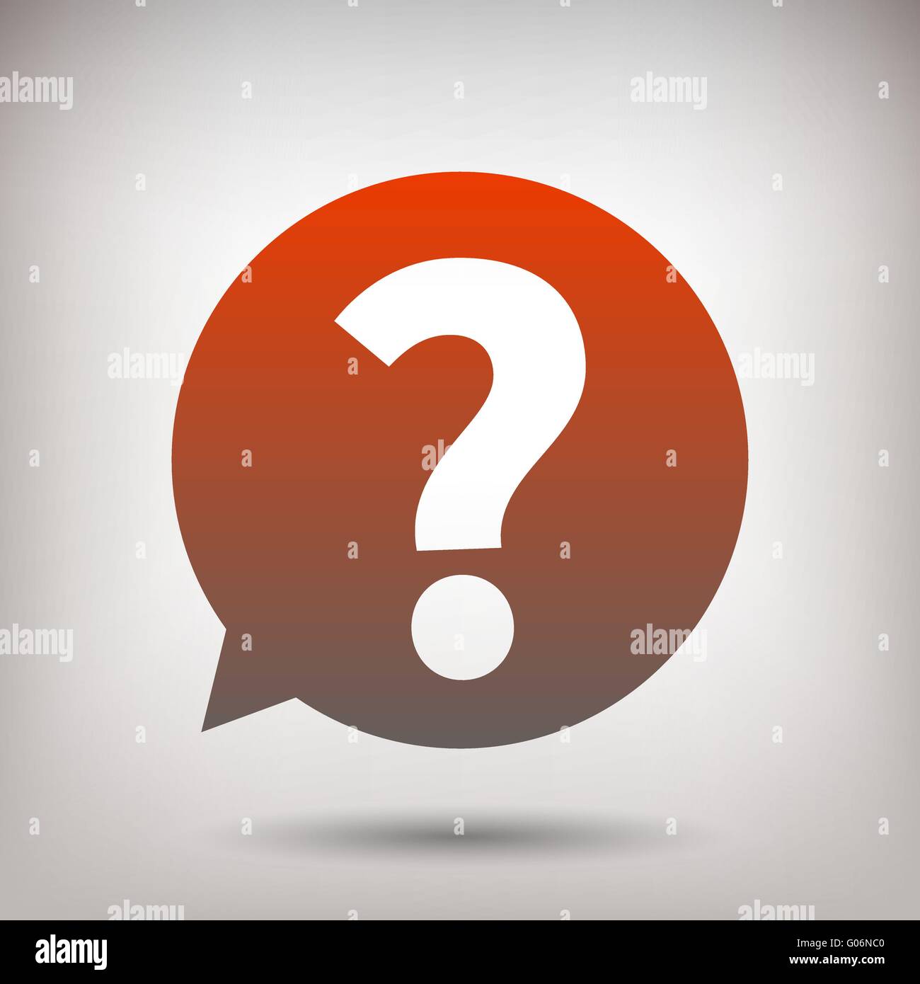 Pictograph of question mark. Vector concept illustration for design ...