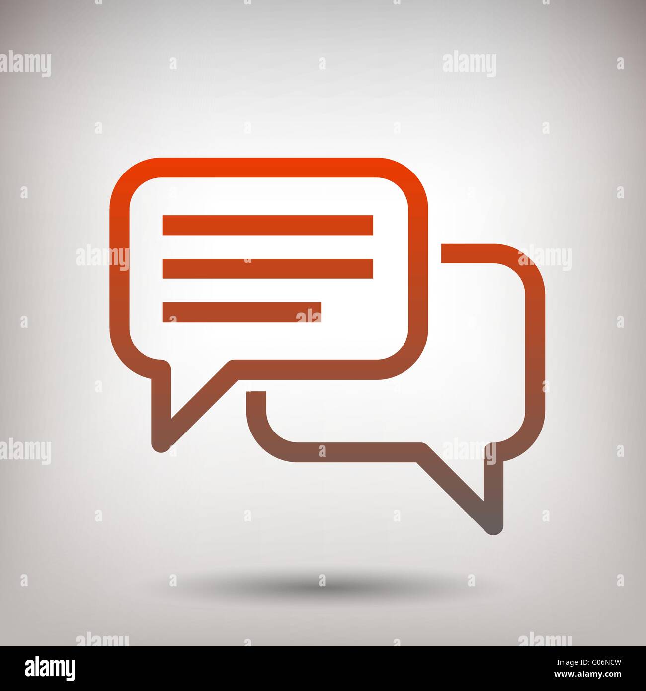 Pictograph of message or chat. Vector concept illustration for design ...