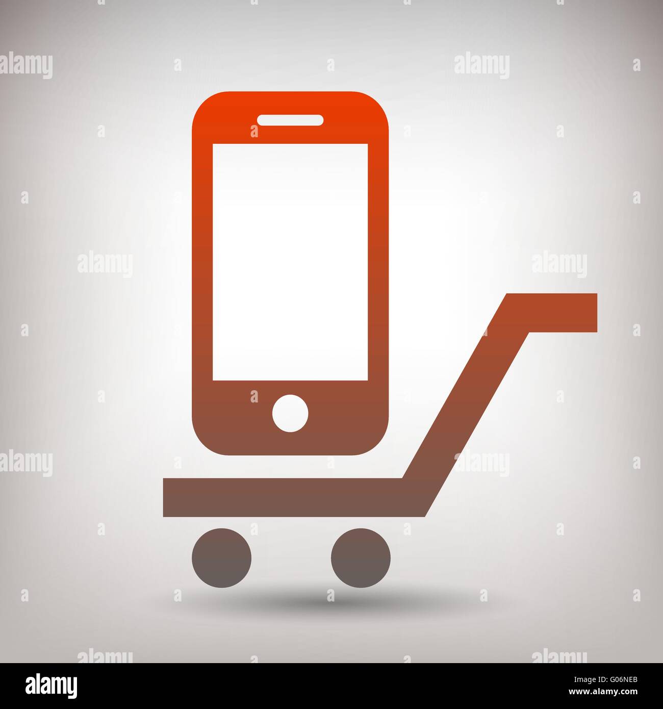 Pictograph of mobile. Vector concept illustration for design. Eps 10 ...