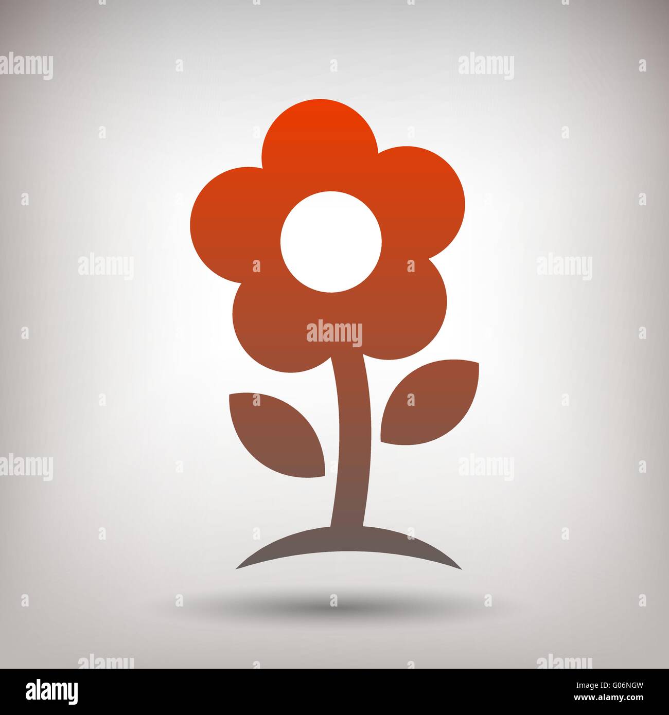 Pictograph of flower. Vector concept illustration for design. Eps 10 ...