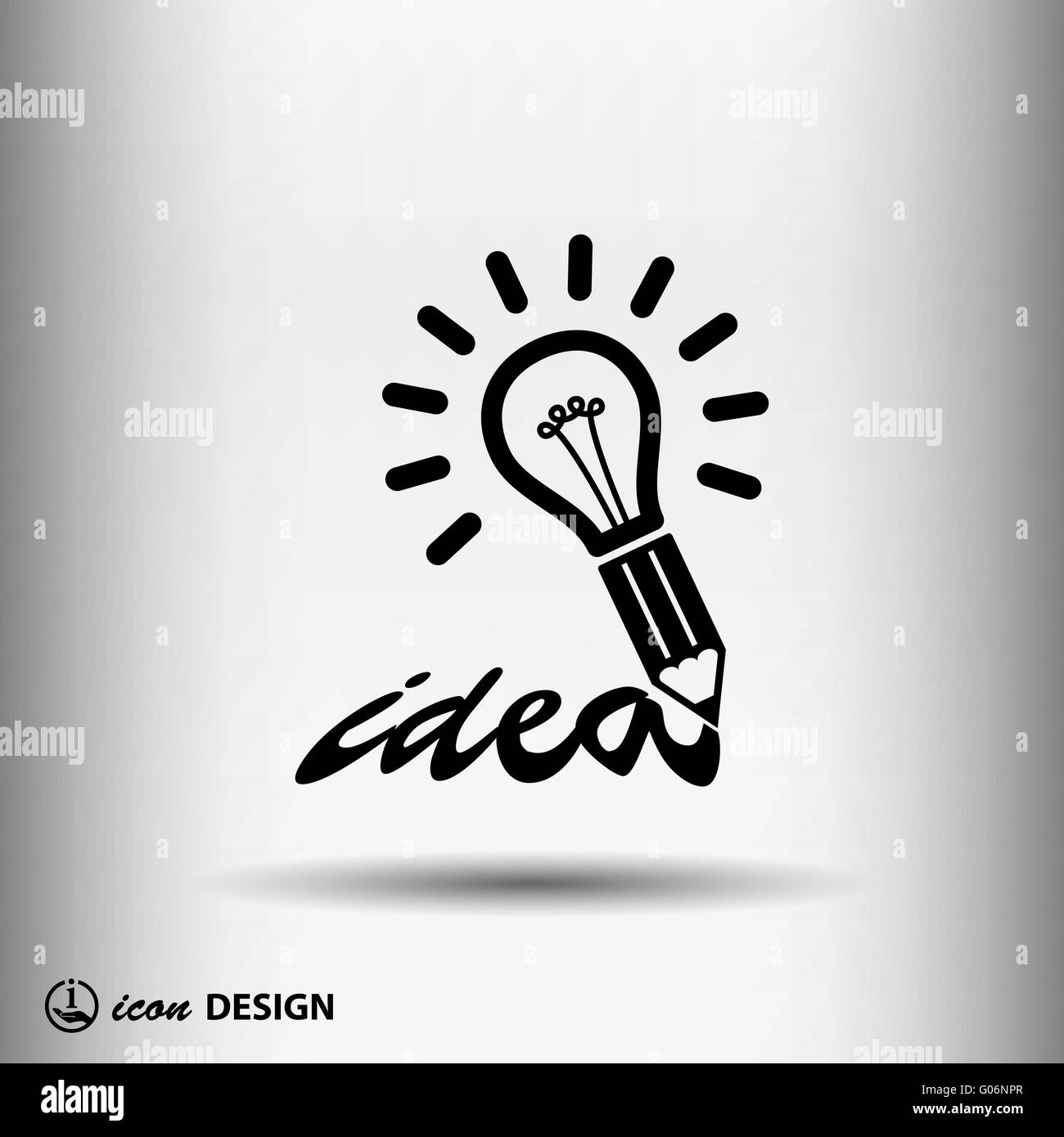 Pictograph of light bulb Stock Vector Image & Art - Alamy