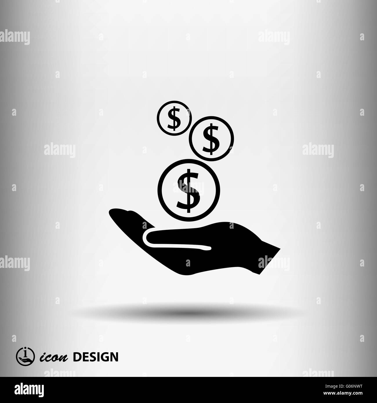 Pictograph of money in hand Stock Vector Image & Art - Alamy